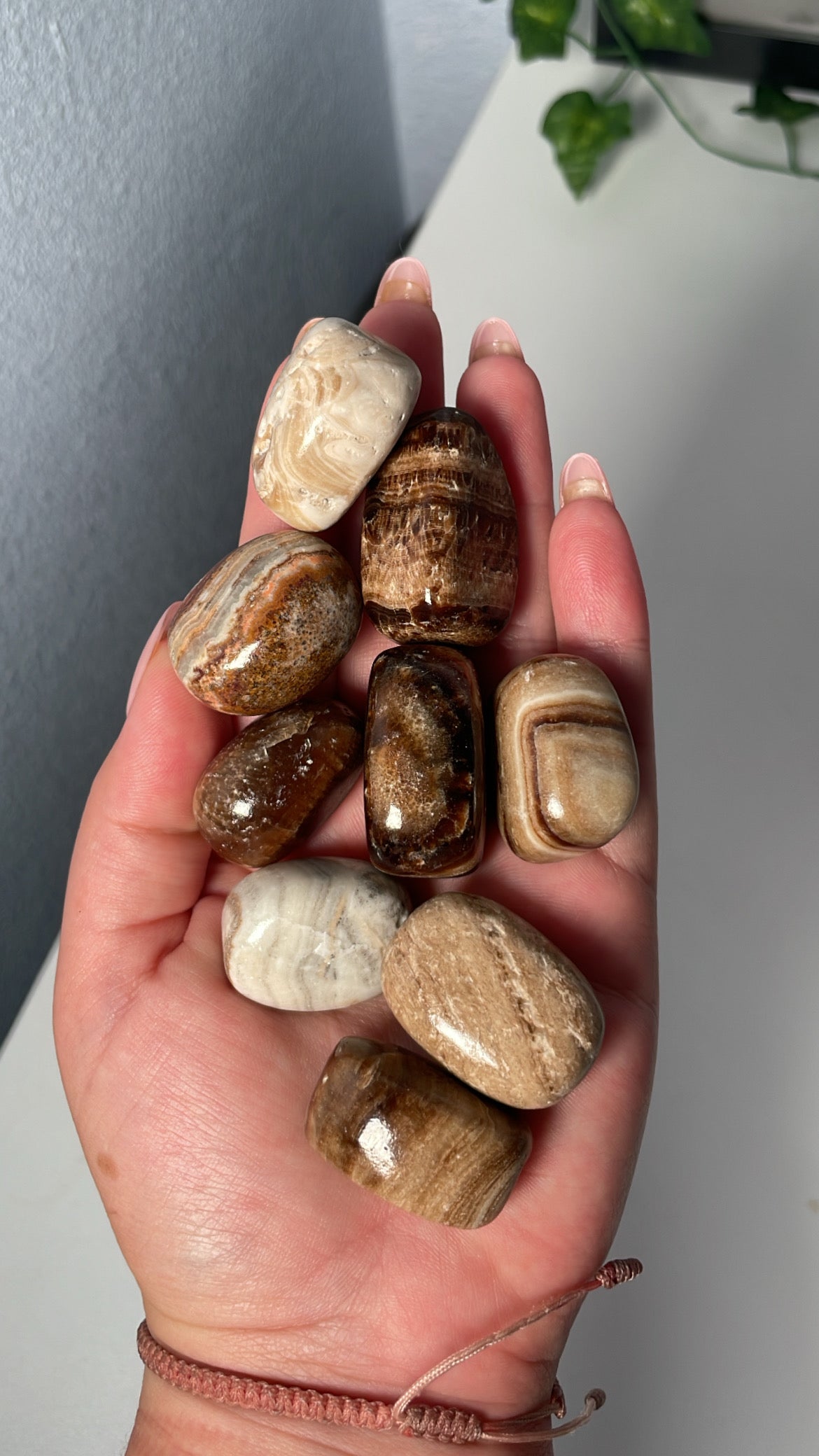 Chocolate Calcite Tumble – Eleven Entities