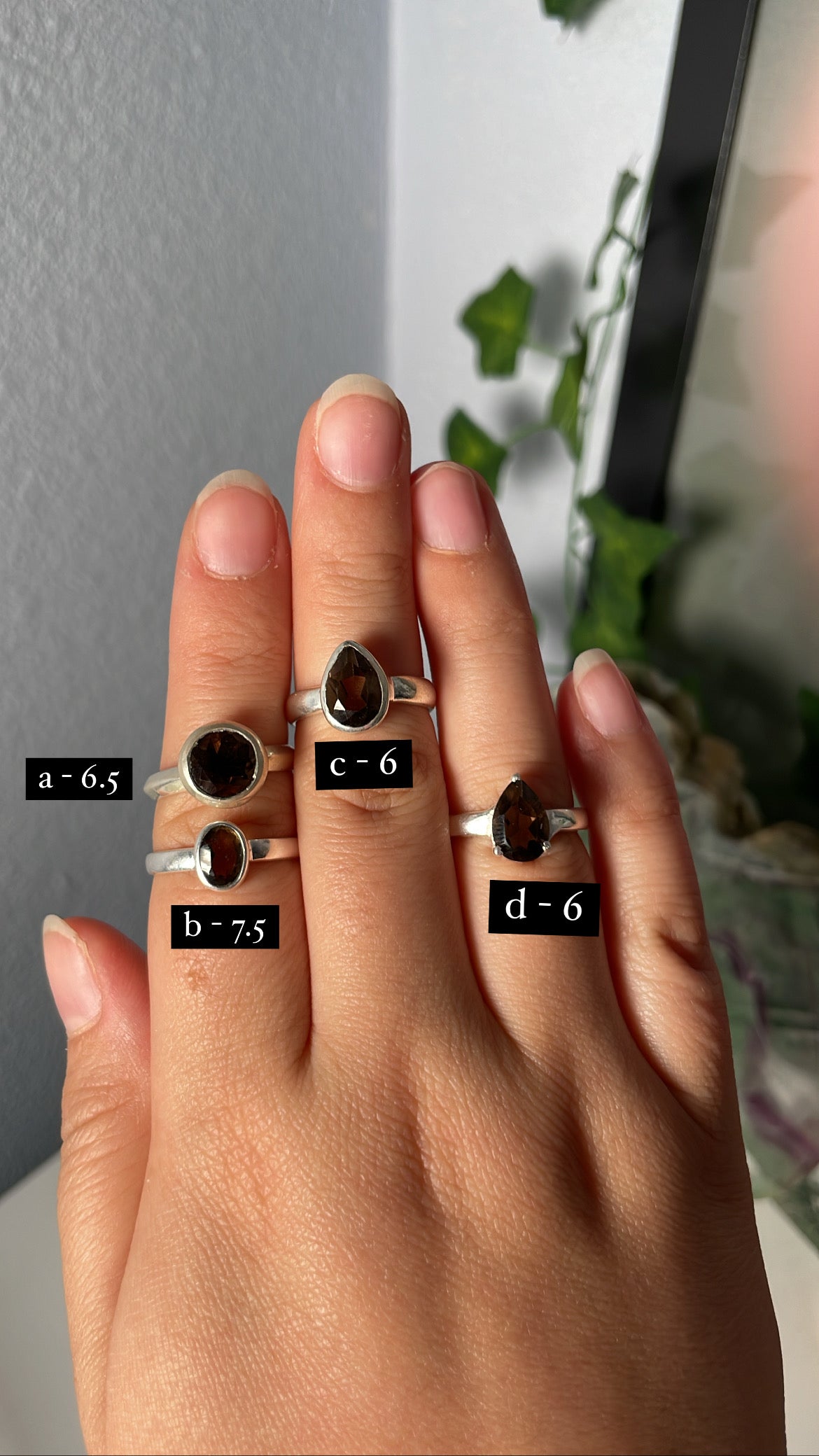 Smoky Quartz Rings *Choose Your Own* – Eleven Entities