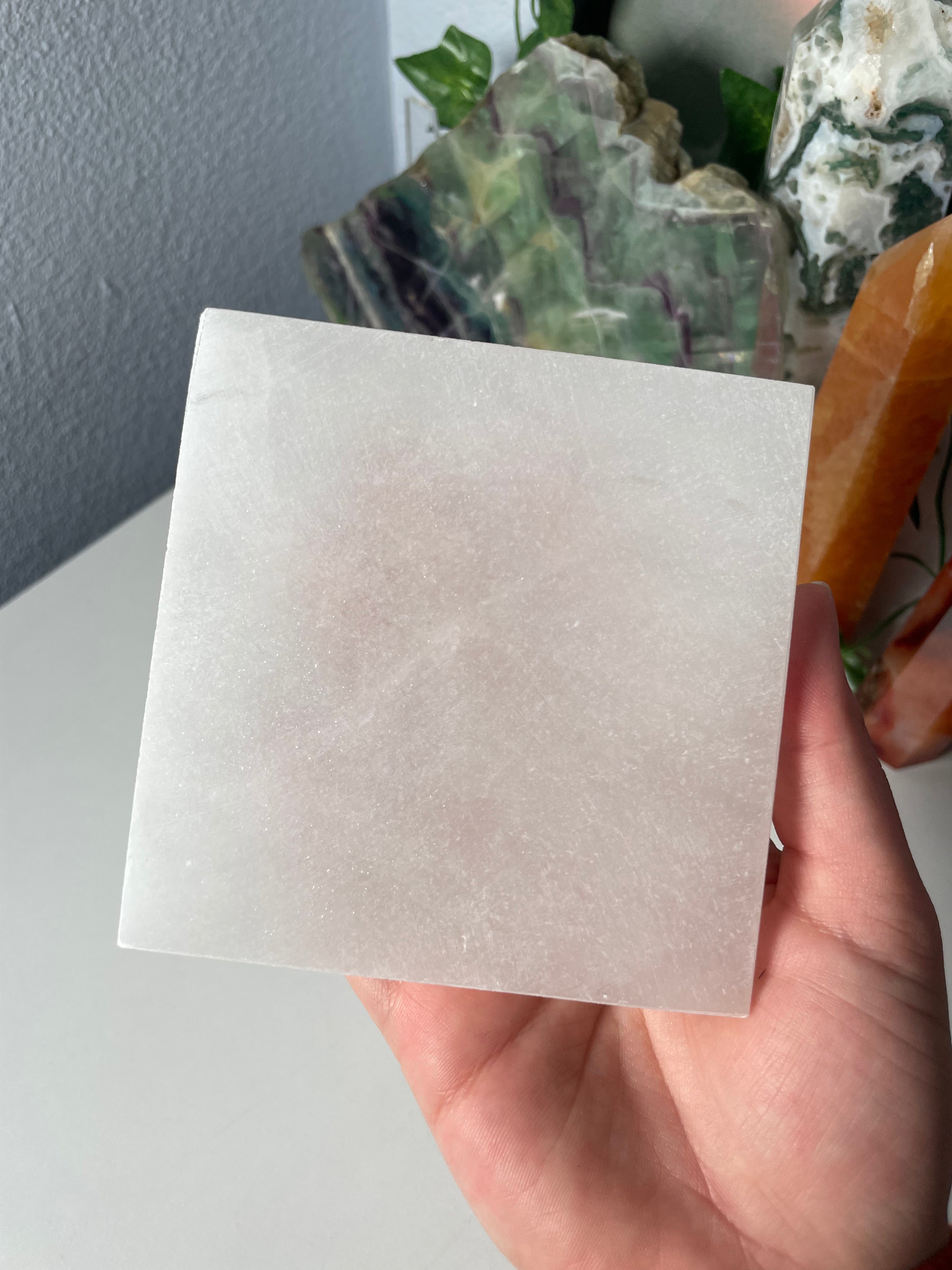 Square Selenite Plates – Eleven Entities